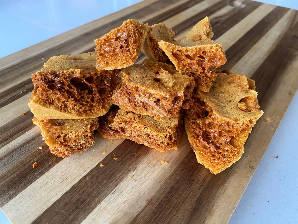 Recipe – Honeycomb / Cinder Toffee – Dad That Cooks